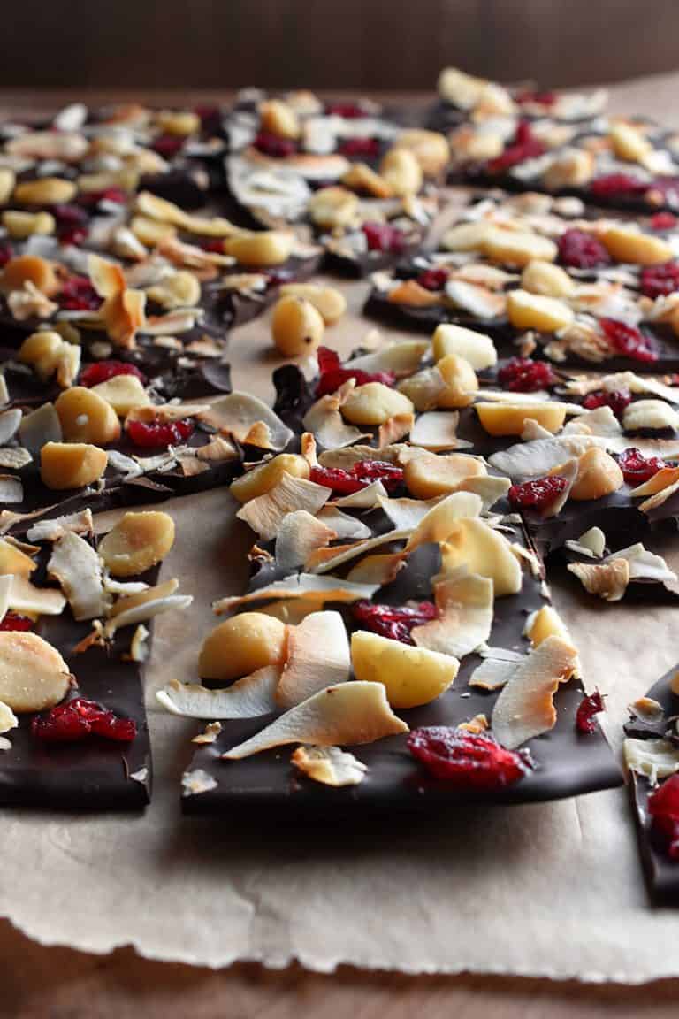 Coco-Nutty Dark Chocolate Bark - Nom Nom Paleo®