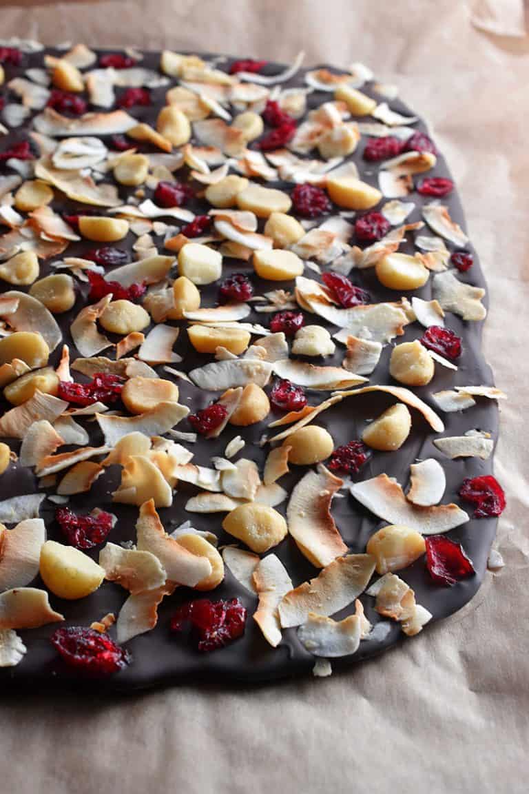 Coco-Nutty Dark Chocolate Bark - Nom Nom Paleo®