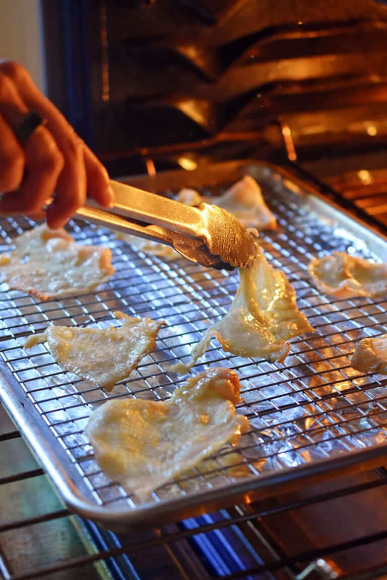 Crispy Chicken Skin Chips (Air Fryer or Oven) - Nom Nom Paleo®