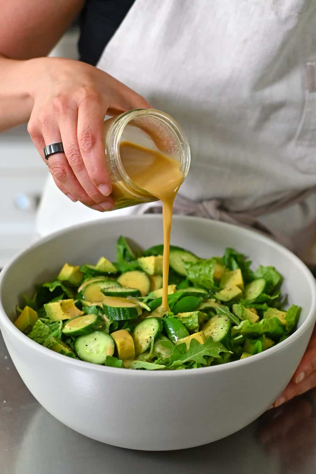 Asian Chopped Salad with Sesame Ginger Dressing