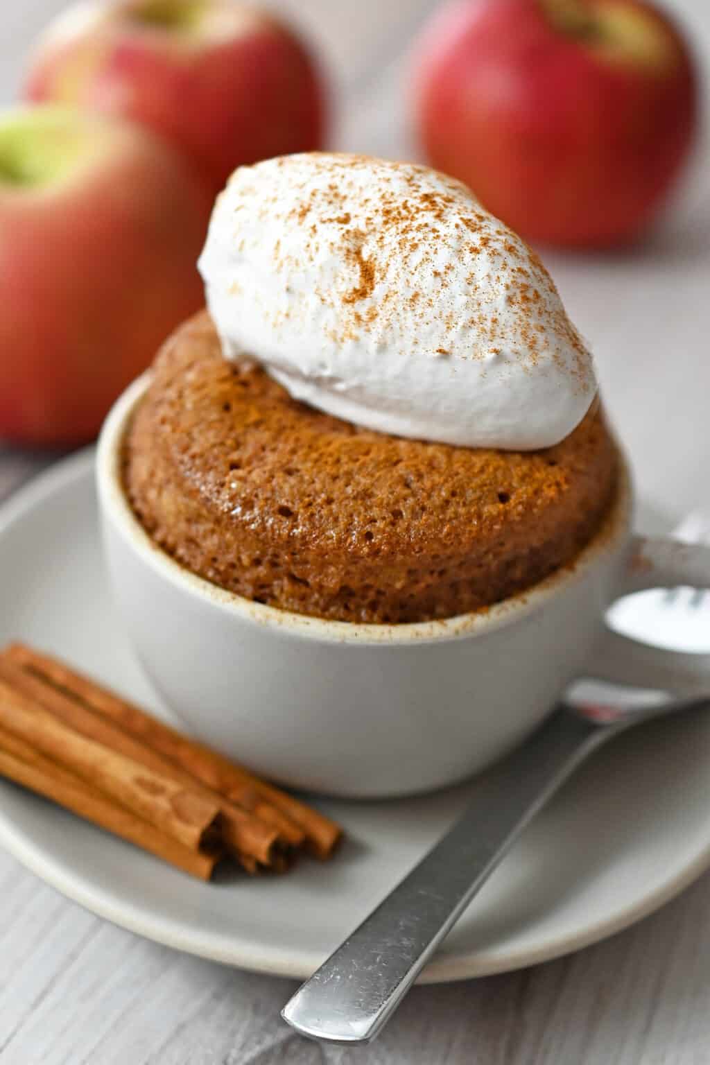Apple Mug Cake (Gluten Free, Paleo, Nut Free Option) - Nom Nom Paleo®